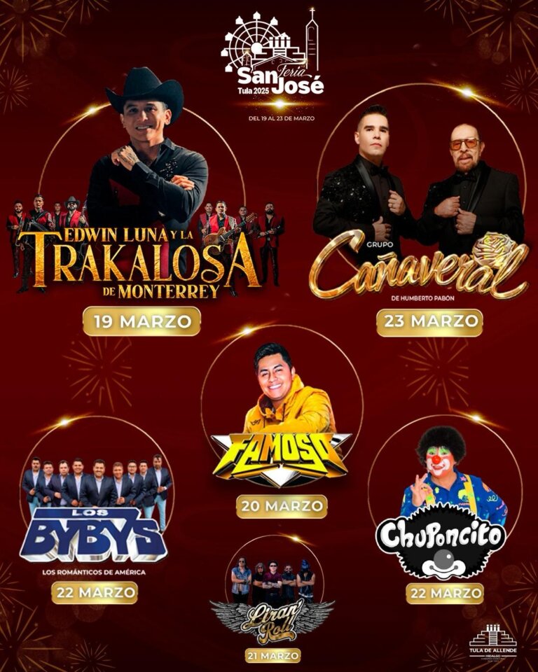Todo listo para la Feria San José Tula 2025; conoce la cartelera ...